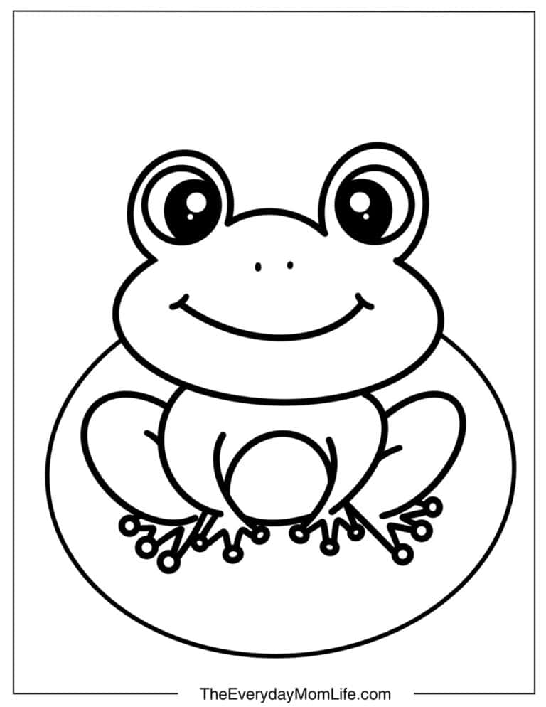 36 PDF Printable Frog Coloring Pages - The Everyday Mom Life