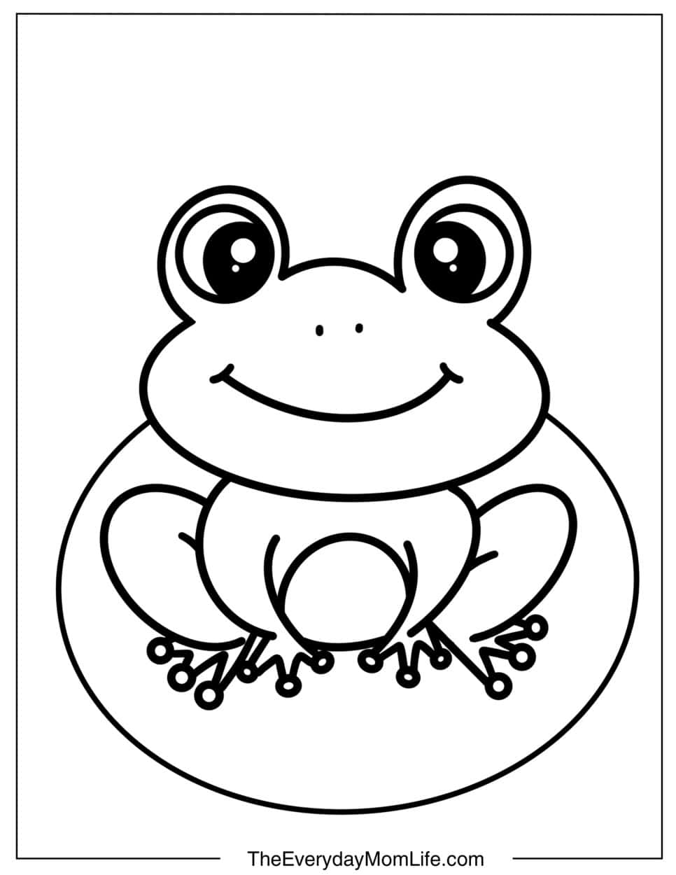 36 PDF Printable Frog Coloring Pages - The Everyday Mom Life