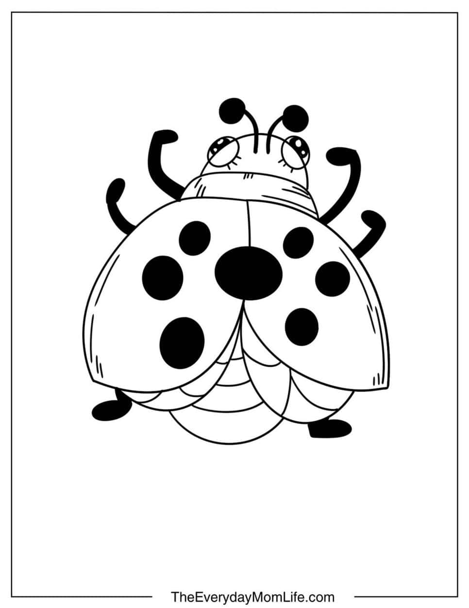 Ladybug Coloring Pages for Kids (Free PDF)