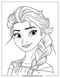 35 PDF Printable Elsa Coloring Pages - The Everyday Mom Life