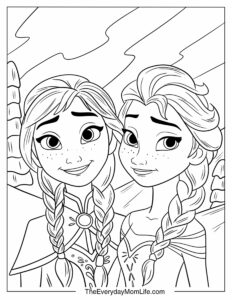 35 PDF Printable Elsa Coloring Pages - The Everyday Mom Life