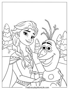 35 PDF Printable Elsa Coloring Pages - The Everyday Mom Life