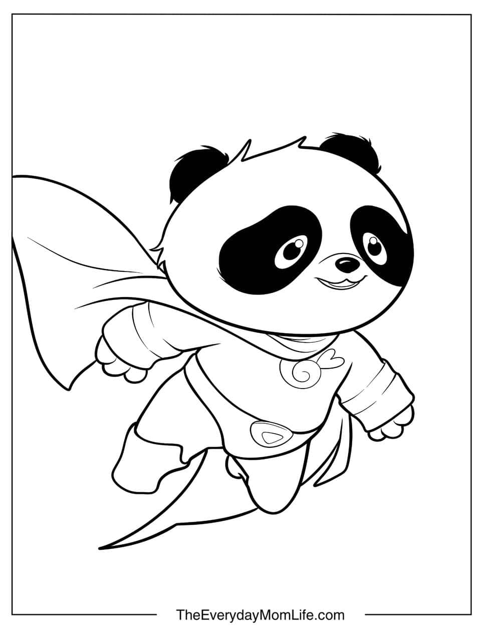 Panda Coloring Pages for Kids (Free PDF)