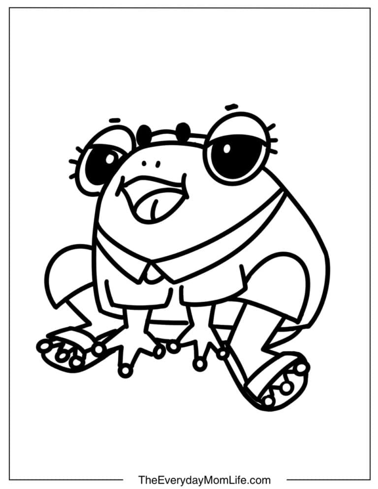 36 PDF Printable Frog Coloring Pages - The Everyday Mom Life