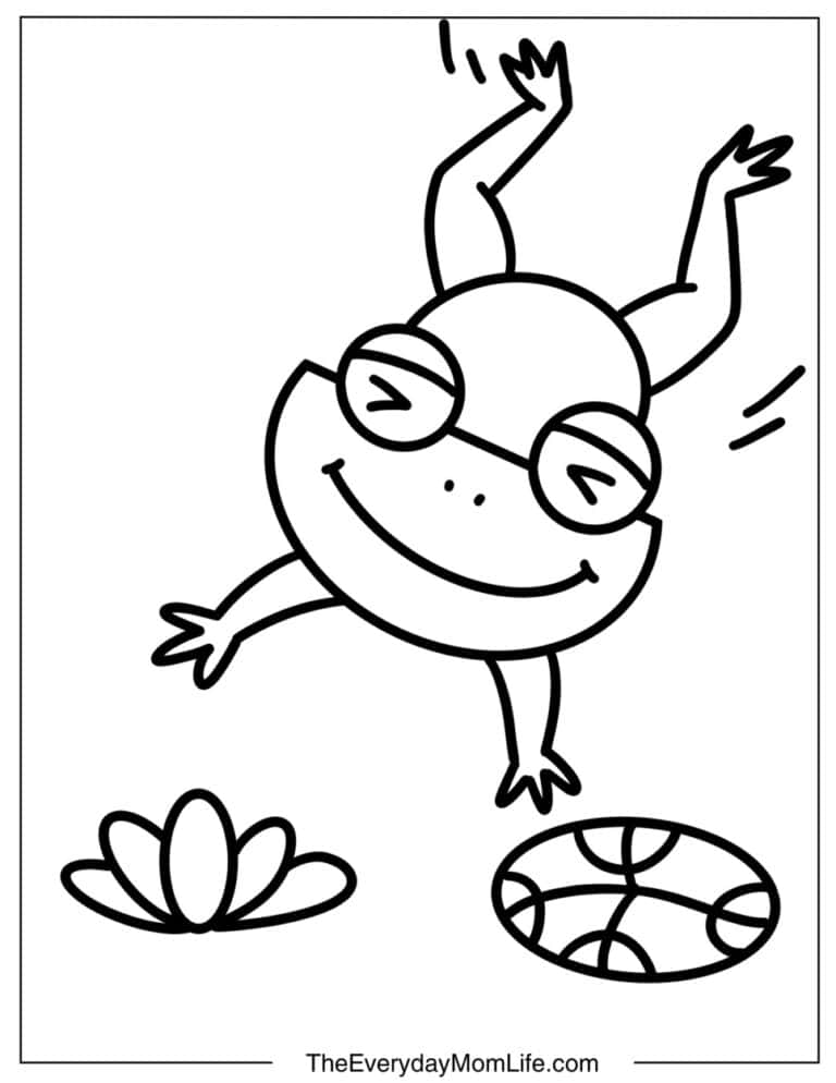 36 PDF Printable Frog Coloring Pages - The Everyday Mom Life