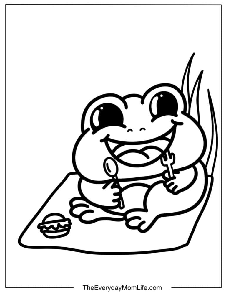 36 PDF Printable Frog Coloring Pages - The Everyday Mom Life