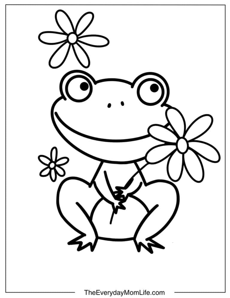 36 PDF Printable Frog Coloring Pages - The Everyday Mom Life