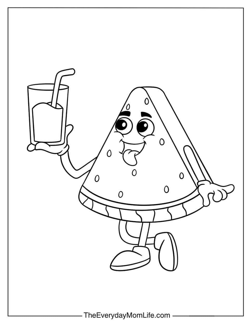 Watermelon Coloring Pages for Kids (Free PDF)