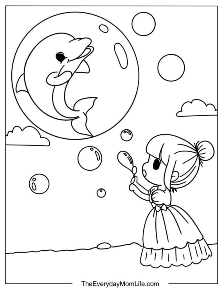 Free Printable Dolphin Coloring Pages
