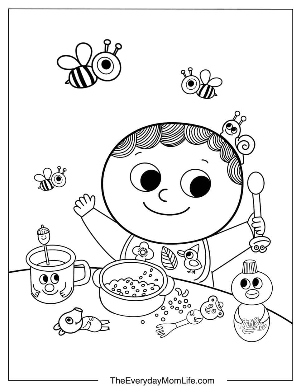 PDF Printable Baby Coloring Pages