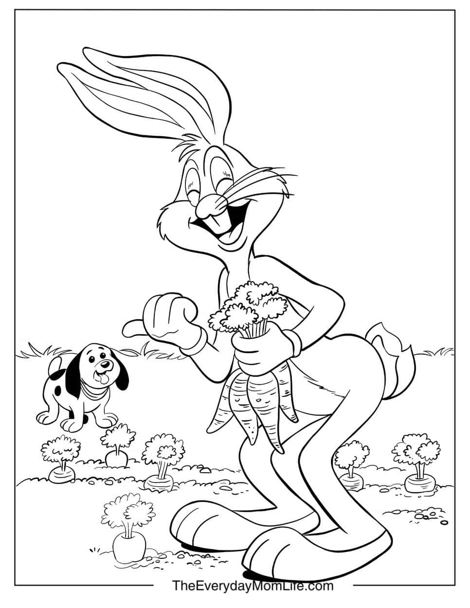 Bunny Coloring Pages for Kids (Free PDF)
