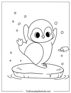 Penguin Coloring Pages For Kids (Free PDF)