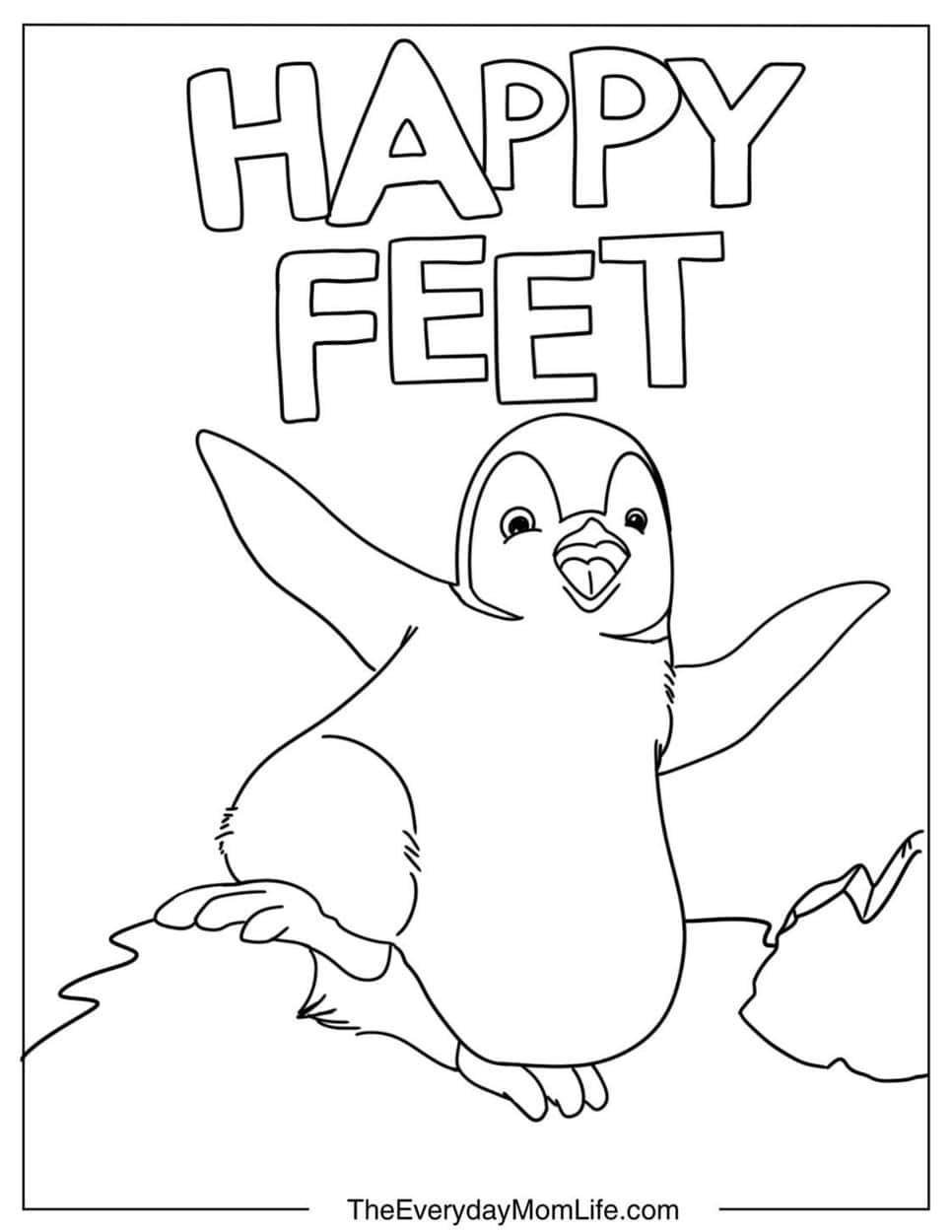 Penguin Coloring Pages For Kids (Free PDF)