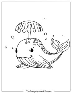 Whale Coloring Pages for Kids (Free PDF)