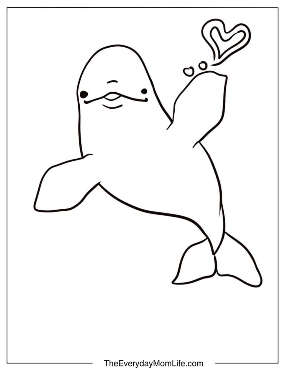 Free Printable Dolphin Coloring Pages