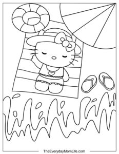 Beach Coloring Pages for Kids (Free PDF)