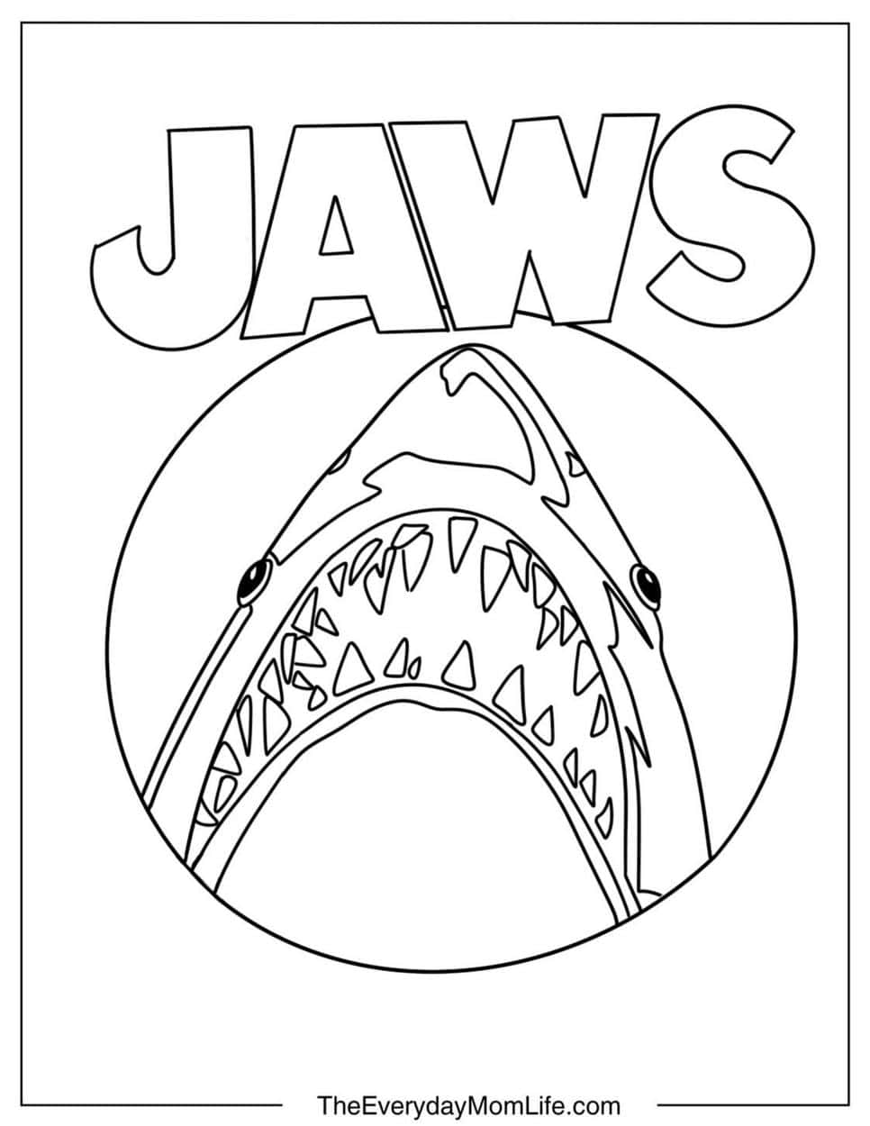 Shark Coloring Pages for Kids (Free PDF)