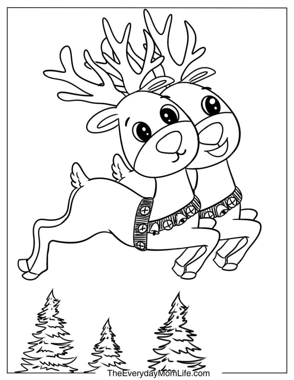 Free Printable PDF Deer Coloring Pages