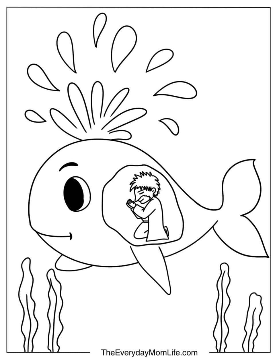 Whale Coloring Pages for Kids (Free PDF)