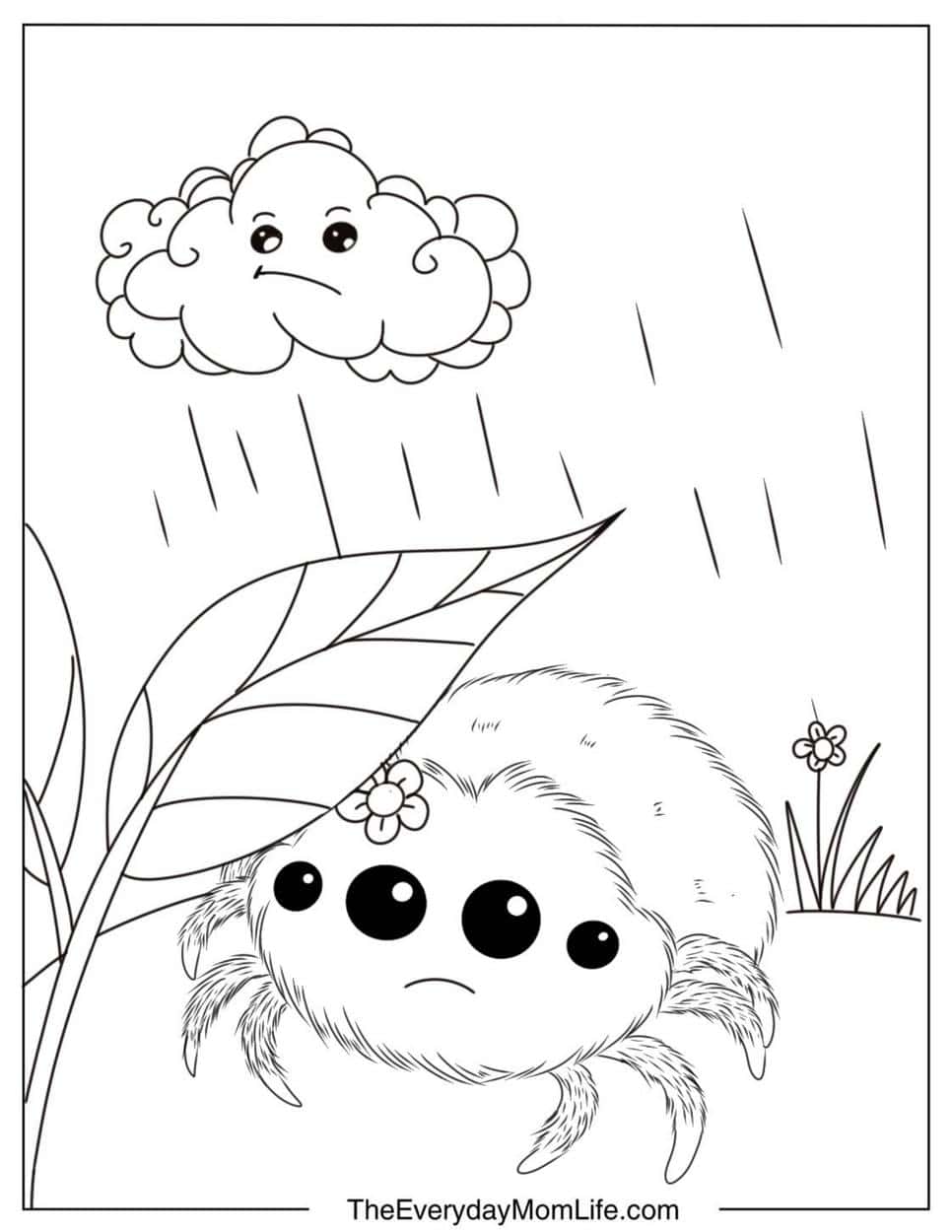 Free PDF Spider Coloring Pages