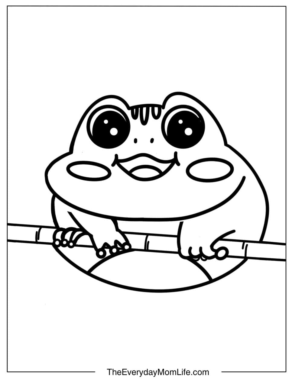 36 PDF Printable Frog Coloring Pages - The Everyday Mom Life