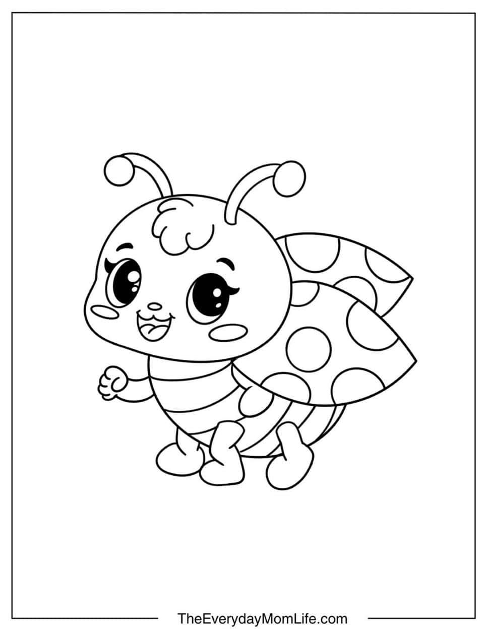 Ladybug Coloring Pages for Kids (Free PDF)