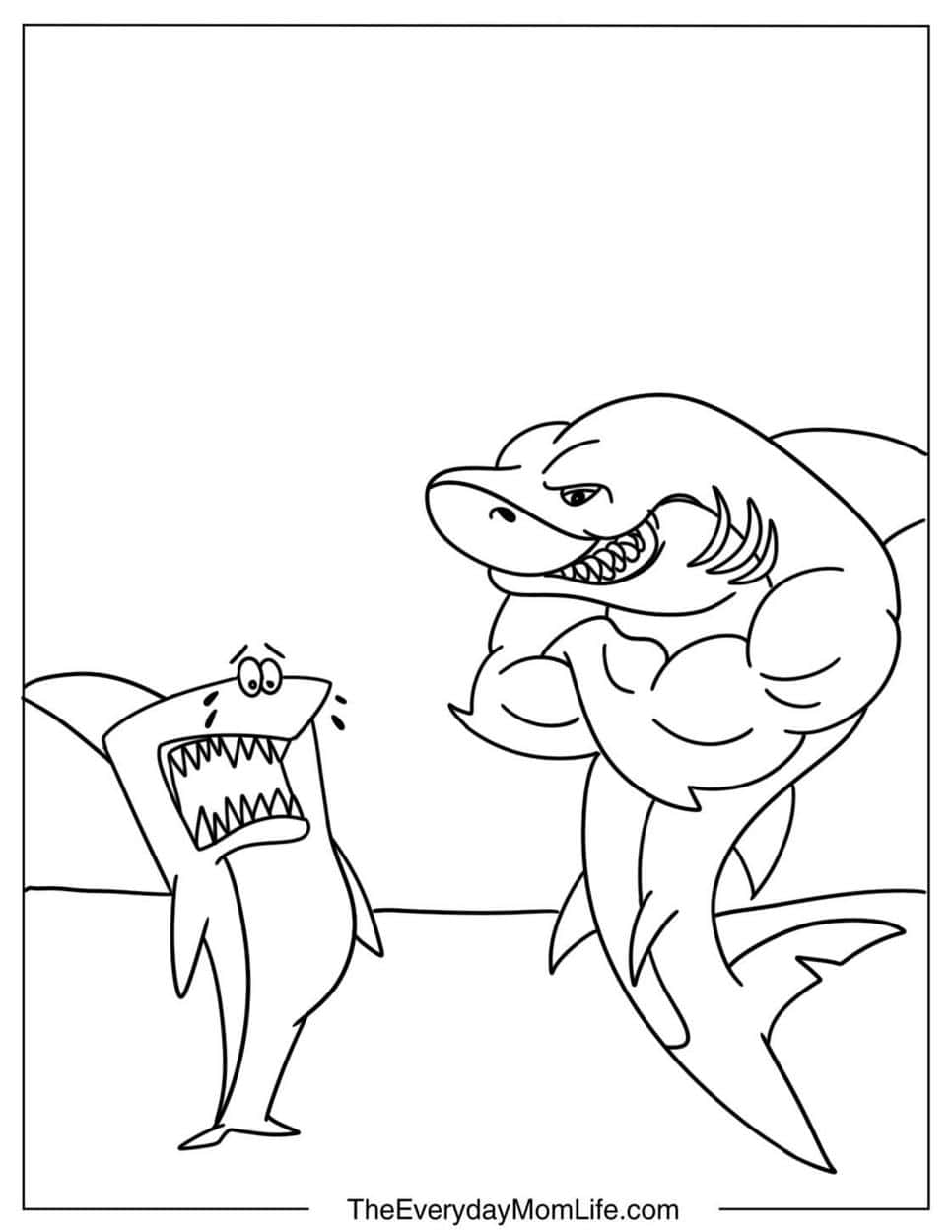 Shark Coloring Pages for Kids (Free PDF)