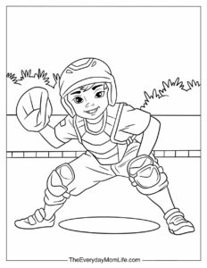 PDF Printable Baseball Coloring Pages - The Everyday Mom Life