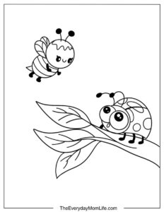 Ladybug Coloring Pages for Kids (Free PDF)
