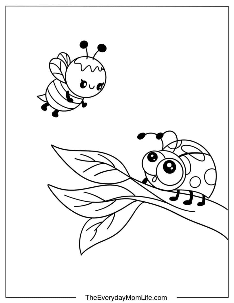 Ladybug Coloring Pages for Kids (Free PDF)