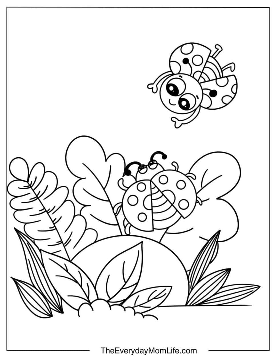 Ladybug Coloring Pages for Kids (Free PDF)