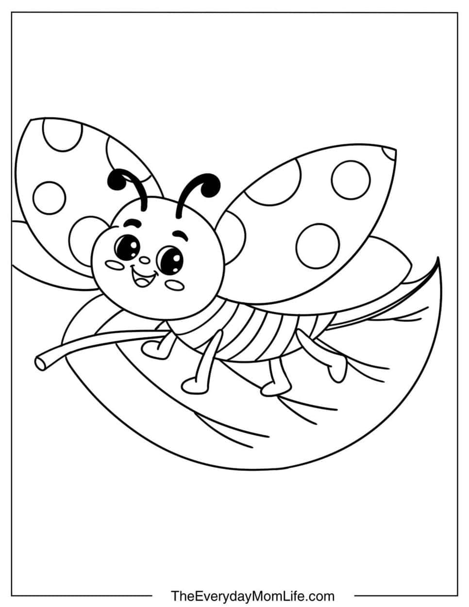 Ladybug Coloring Pages for Kids (Free PDF)