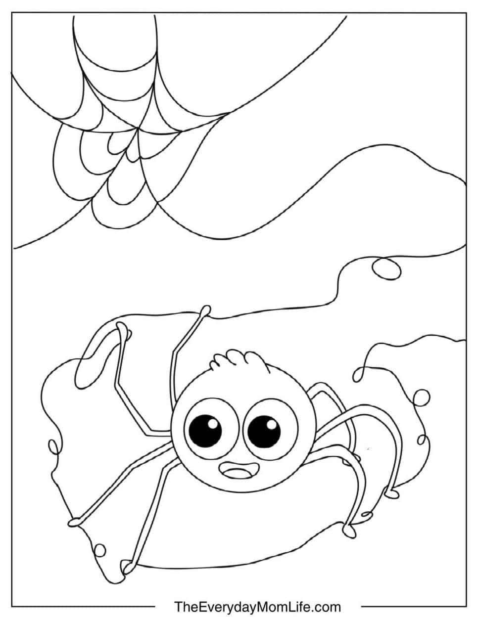 Free PDF Spider Coloring Pages