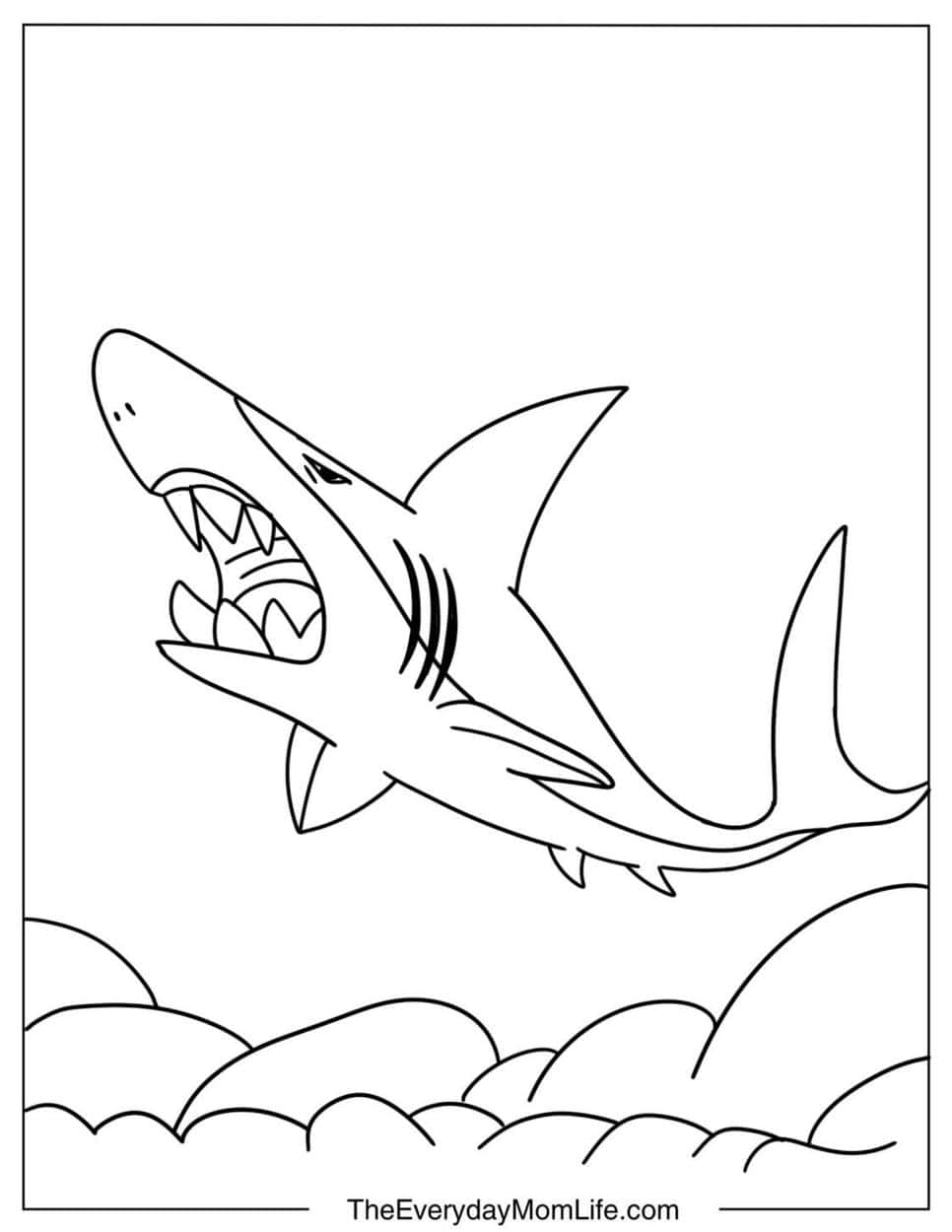 Shark Coloring Pages for Kids (Free PDF)