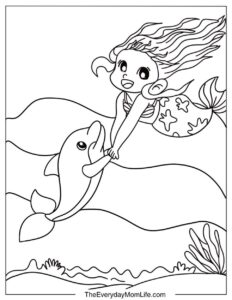 Free Printable Dolphin Coloring Pages
