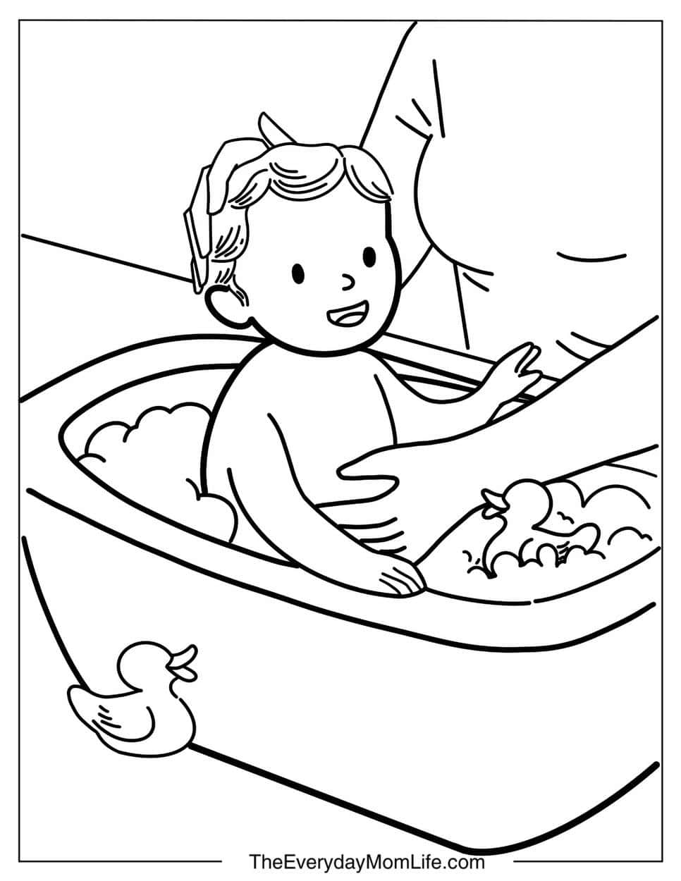 PDF Printable Baby Coloring Pages