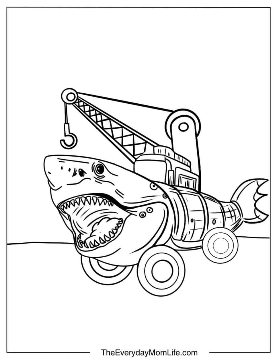 Shark Coloring Pages for Kids (Free PDF)
