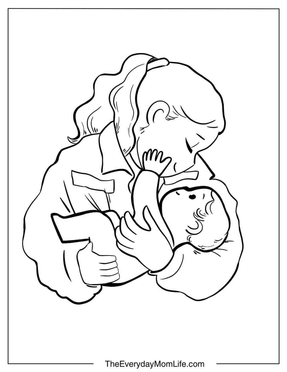 PDF Printable Baby Coloring Pages