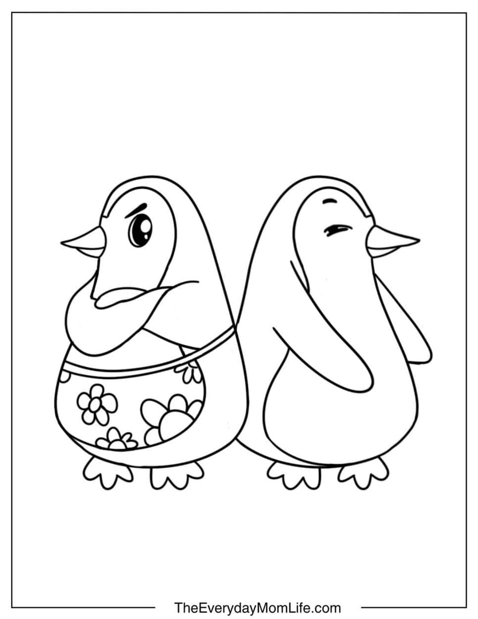 Penguin Coloring Pages For Kids (Free PDF)