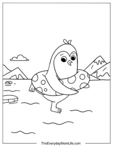 Penguin Coloring Pages For Kids (Free PDF)