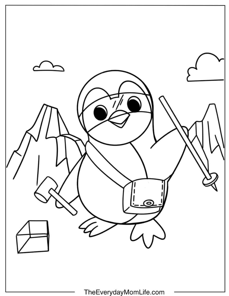 Penguin Coloring Pages For Kids (Free PDF)