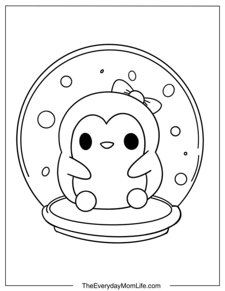 Penguin Coloring Pages For Kids (Free PDF)