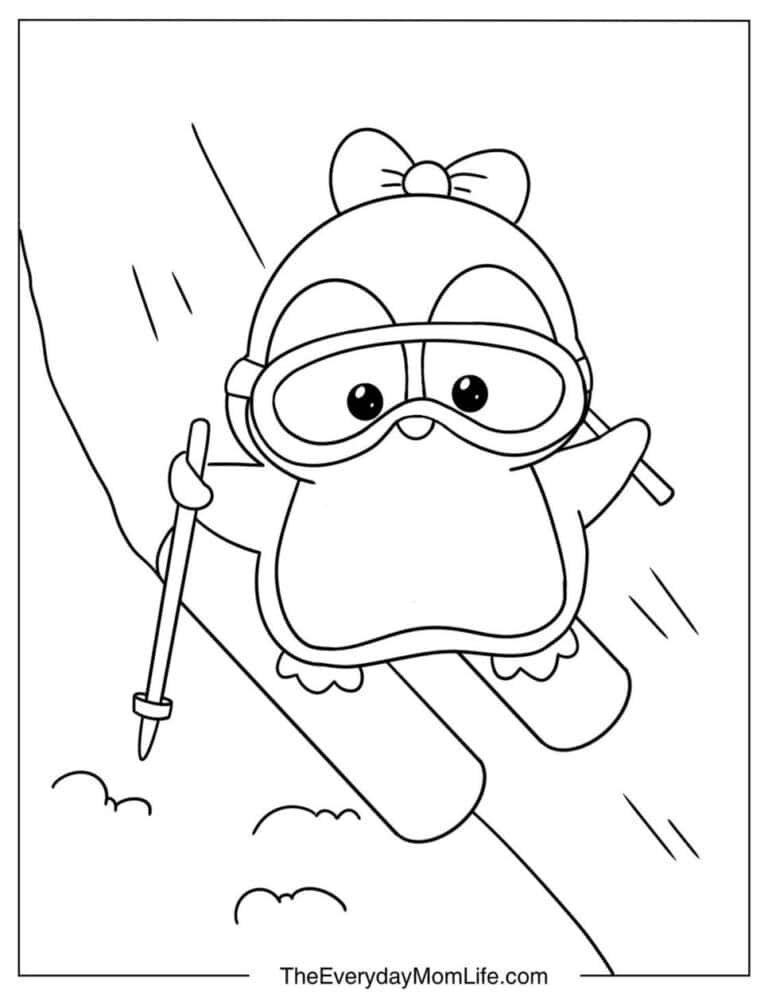 Penguin Coloring Pages For Kids (Free PDF)