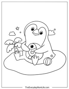 Penguin Coloring Pages For Kids (Free PDF)