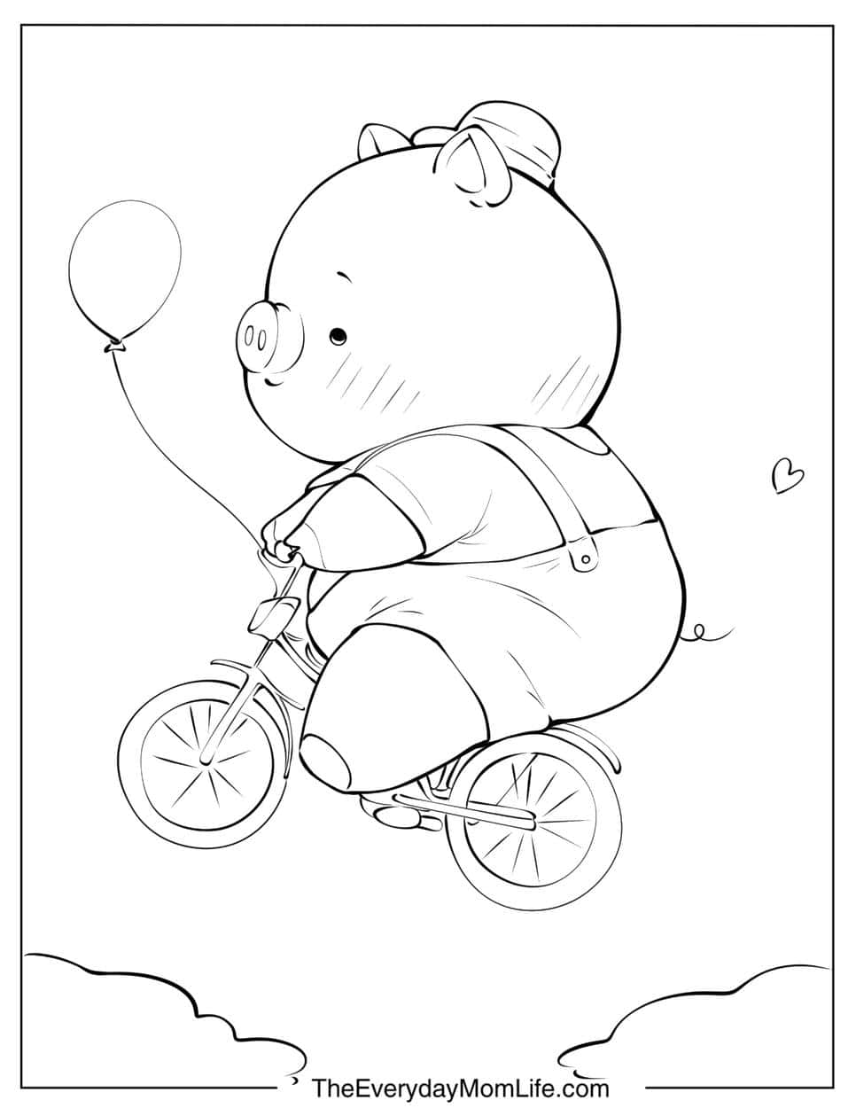 Pig Coloring Pages for Kids (Free PDF)