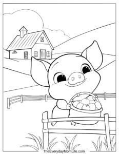 Pig Coloring Pages for Kids (Free PDF)