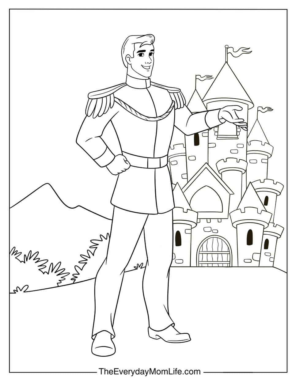 Cinderella Coloring Pages (Free Printable)