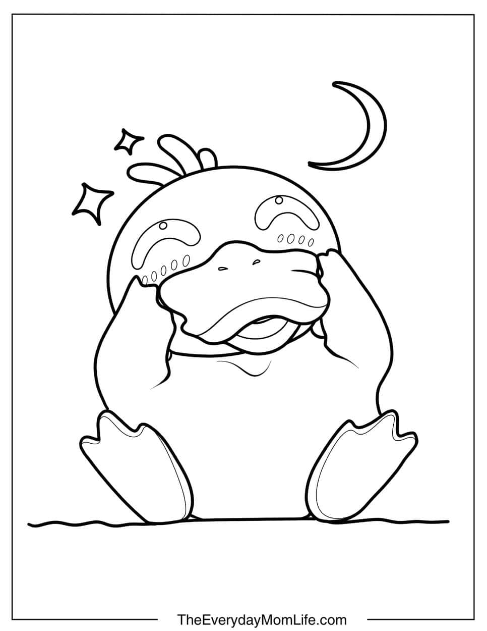 PDF Printable Duck Coloring Pages - The Everyday Mom Life