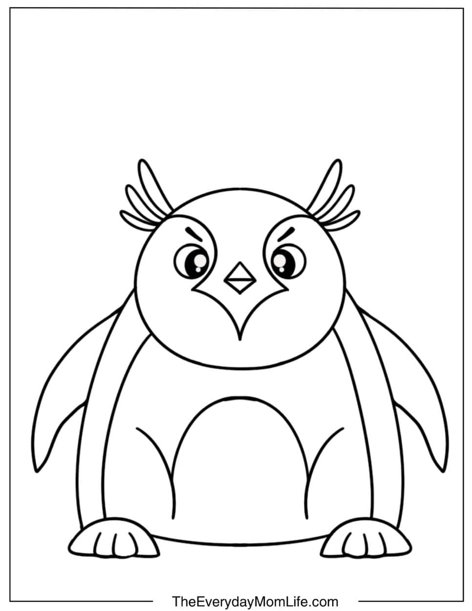 Penguin Coloring Pages For Kids (Free PDF)