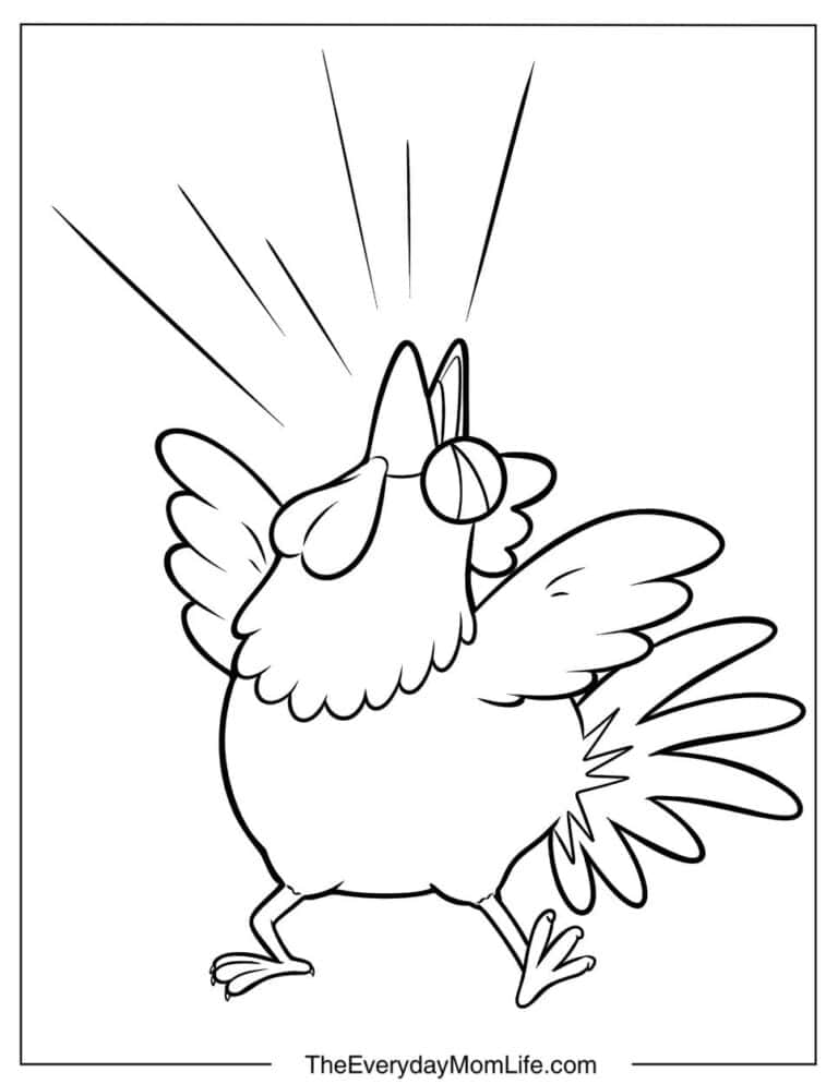 Chicken Coloring Pages for Kids (Free PDF) - The Everyday Mom Life